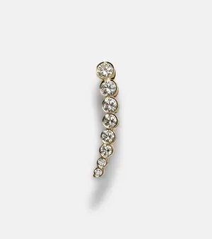 Sophie Bille Brahe Croissant De Lune Diamond Earring - Gold