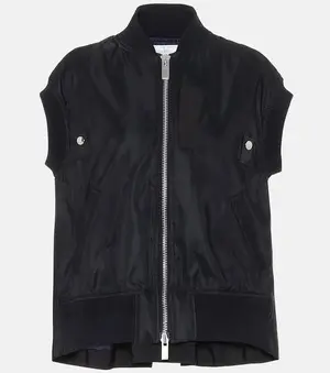 Sacai Nylon Vest - Black