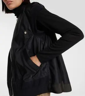 Sacai Nylon Vest - Black