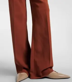 FFORME Maud High-rise Wide-leg Pants - Brown