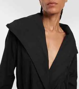 Alaïa Hooded Cotton Bodysuit