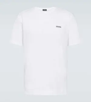 Zegna Logo Cotton Jersey T-shirt