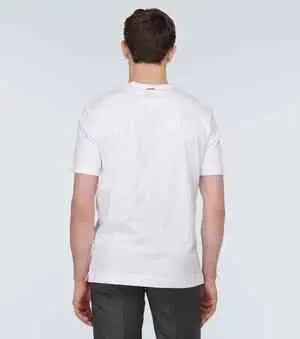 Zegna Logo Cotton Jersey T-shirt