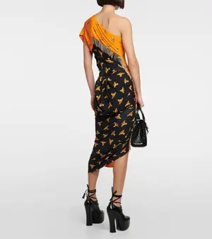 VIVIENNE WESTWOOD Printed One-shoulder Dress