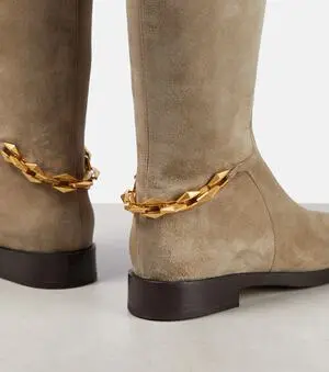 JIMMY CHOO Nell Knee-high Suede Boots