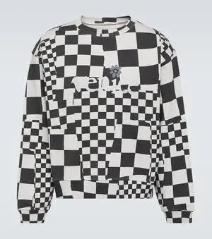 ERL Checked Cotton Jersey Sweatshirt - Multicoloured