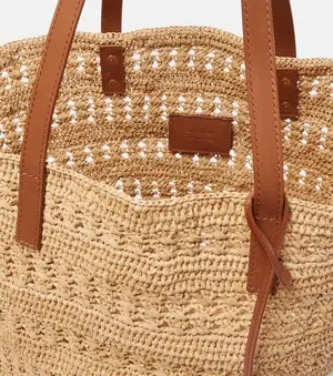 Saint Laurent Panier Medium Raffia Basket Bag
