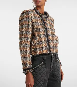 Isabel Marant Étoile Kerry Cropped Wool-blend Jacket