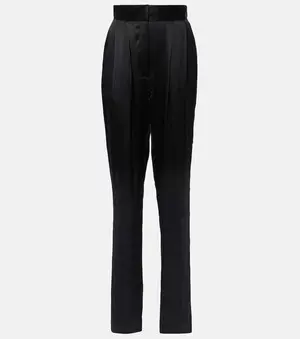 Tove Remi High-rise Straight Pants - Black