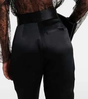 Tove Remi High-rise Silk Straight Pants