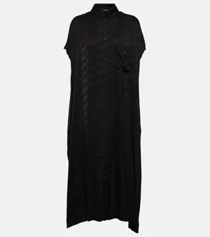 Balenciaga Bb Midi Shirt Dress