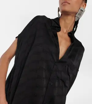 Balenciaga Bb Midi Shirt Dress
