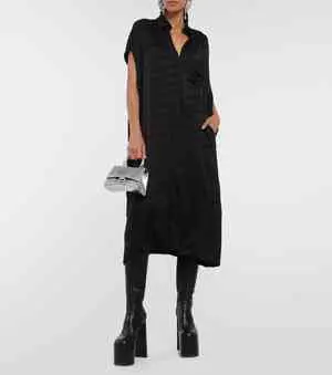 Balenciaga Bb Midi Shirt Dress