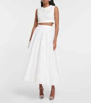 Giambattista Valli Macrame Midi Skirt