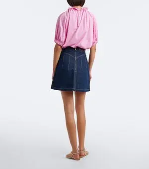 PATOU High-rise Denim Miniskirt