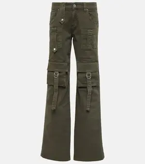 Blumarine Low-rise Denim Cargo Pants