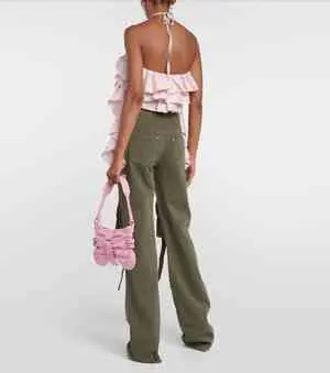 Blumarine Low-rise Denim Cargo Pants