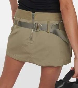 DION LEE Cotton-blend Miniskirt