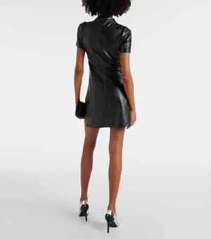 COURREGES Faux Leather Mini Dress
