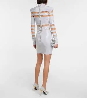 Balmain Embellished Miniskirt
