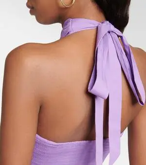 Staud Kai Cropped Halter-neck Top