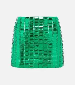 Attico Rue Embellished Miniskirt