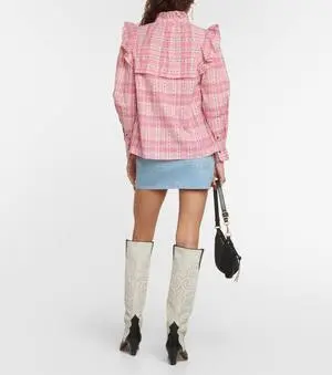 MARANT ETOILE Idety Checked Blouse
