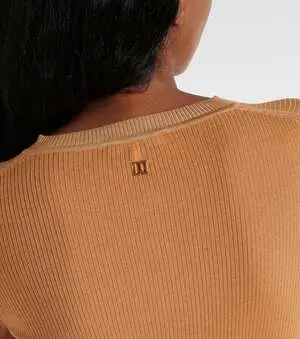 Chloé Ribbed-knit Wool Henley Shirt