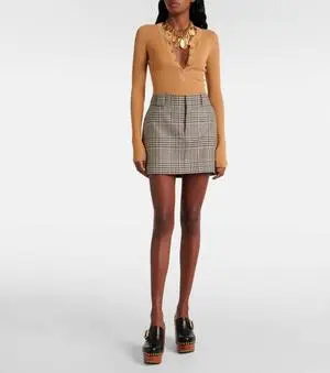 Chloé Ribbed-knit Wool Henley Shirt