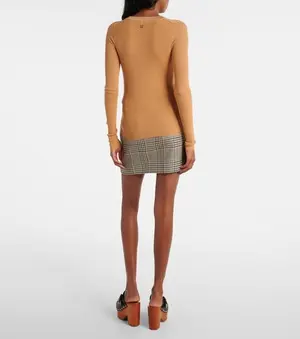 Chloé Ribbed-knit Wool Henley Shirt