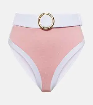 ALEXANDRA MIRO Whitney High-rise Bikini Bottom - Pink