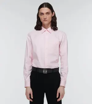 Loewe Anagram Reversible Leather Belt - Black