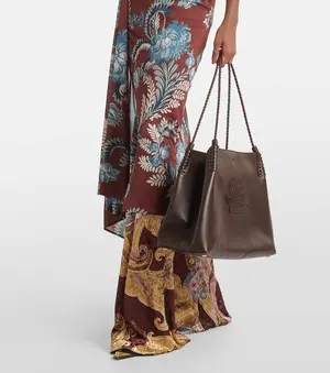 Etro Libra Medium Leather Tote Bag