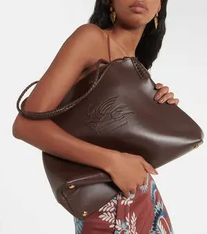 Etro Libra Medium Leather Tote Bag