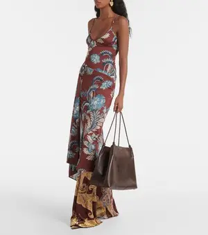 Etro Libra Medium Leather Tote Bag