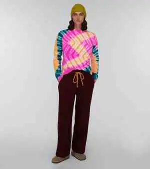 THE ELDER STATESMAN Zig-dyed Cashmere Sweater
