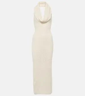 Magda Butrym Cotton-blend Boucle Midi Dress - White