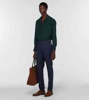 Orlebar Brown Griffon Linen Pants - Blue