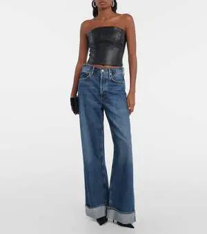 Amiri Zip-up Bustier Top