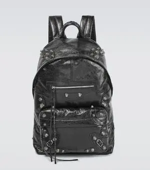 Balenciaga Le Cagole Leather Backpack - Black