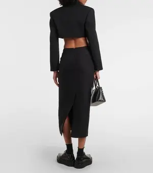 Valentino Garavani Cropped Wool Blazer