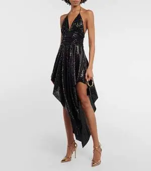 Alexandre Vauthier Sequined Halterneck Minidress
