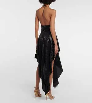 Alexandre Vauthier Sequined Halterneck Minidress