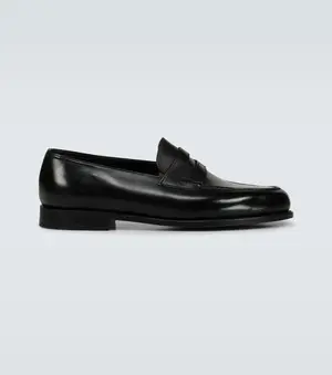 John Lobb Lopez Loafers - Black