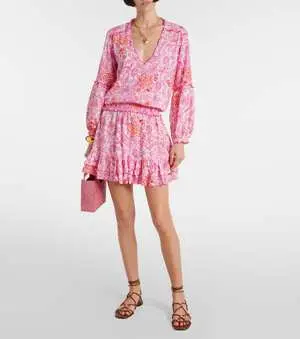 Poupette St Barth Printed Minidress