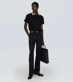 Burberry Check Cotton Pique Polo Shirt