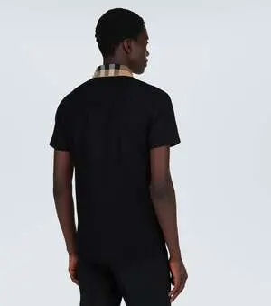 Burberry Check Cotton Pique Polo Shirt