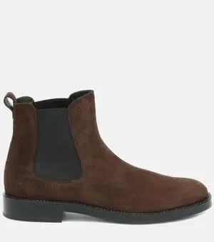 TOD'S Suede Chelsea Boots - Brown