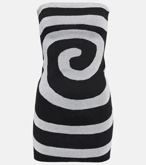 Staud Swirl Metallic Knit Minidress - Multicoloured