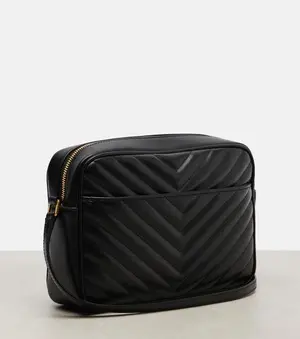 Saint Laurent Lou Camera Leather Crossbody Bag - Black